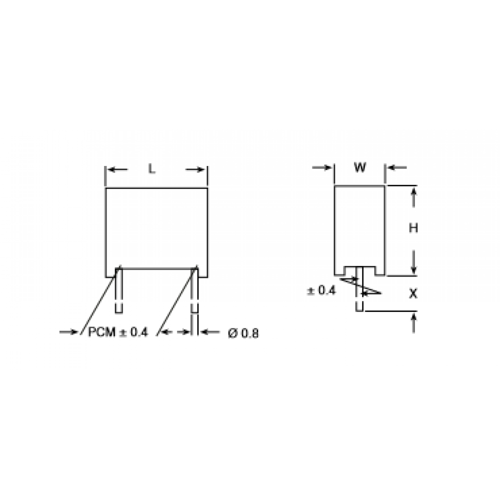 Condensador DIP 0.01uF 440VAC 1000VDC 20%